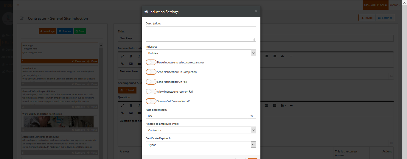 3-a Using an online editor - Induct For Work Australia | Online Training
